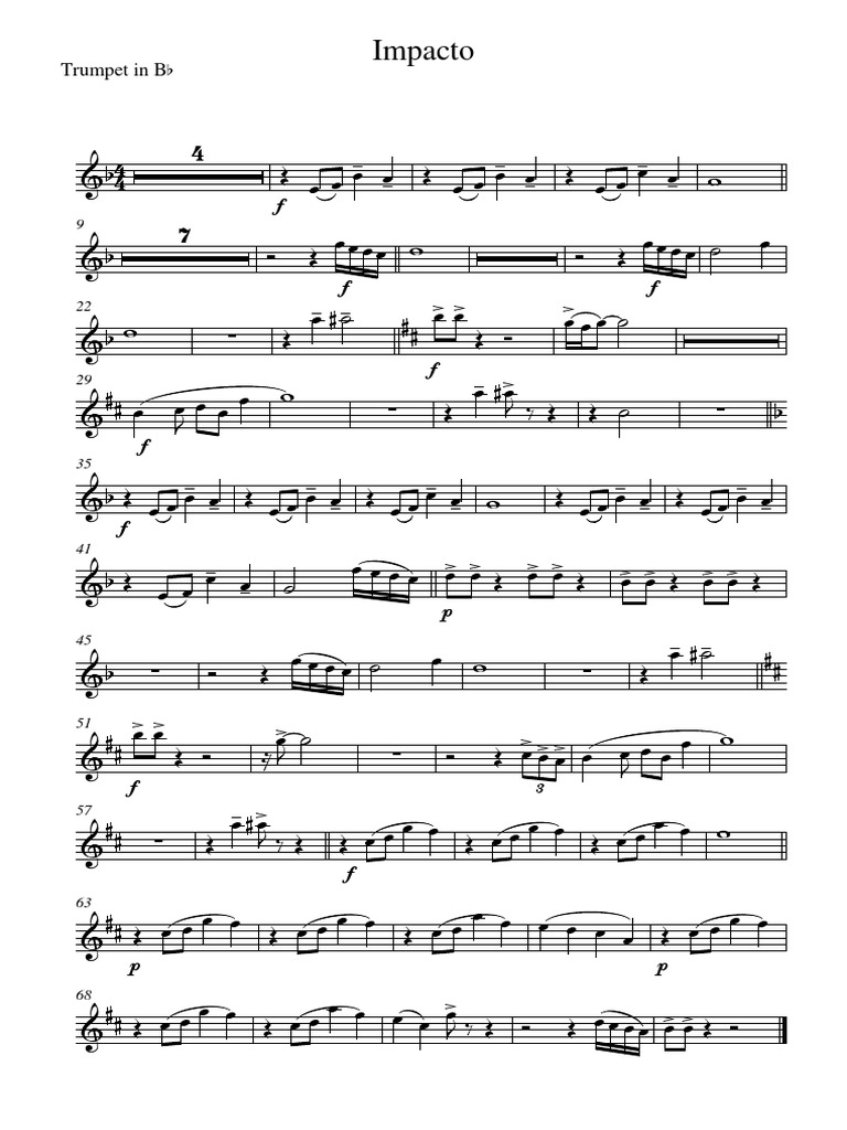Impacto Trumpet in BB | PDF