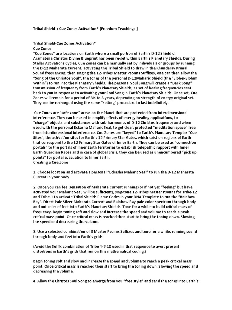 Cuez Zones Criação e Ativação Tribal Shield | PDF | Physical Sciences ...