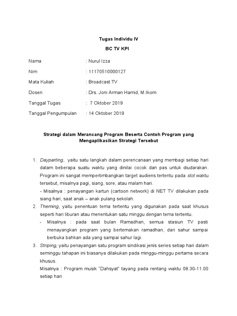 Tugas Individu IV | PDF