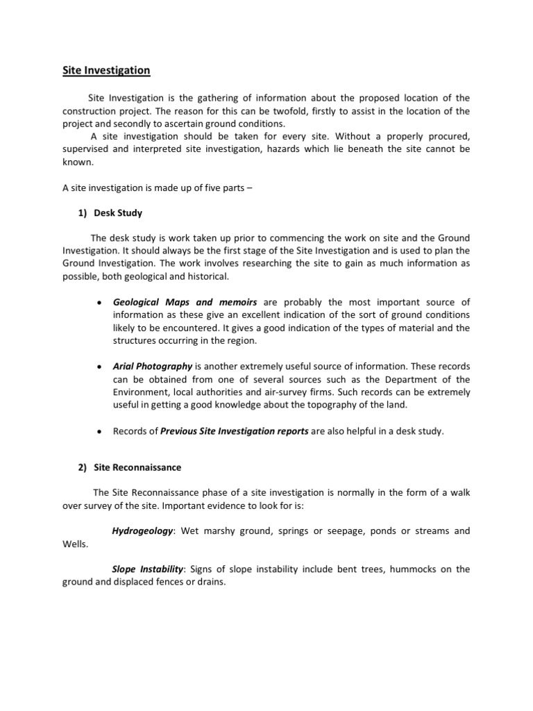 Signs of Slope Instability Include Bent Trees, Hummocks On The | PDF ...