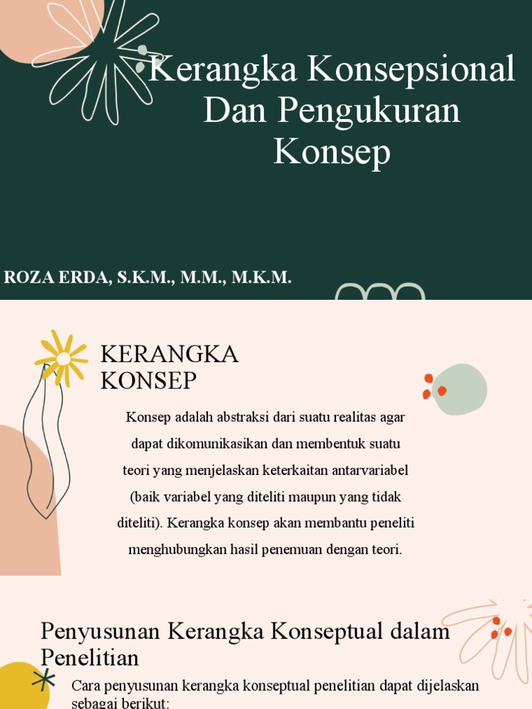 Kerangka Konsepsional Dan Pengukuran Konsep | PDF