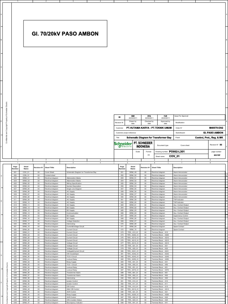 Bay Trafo - Po002-L301 - 00 | PDF | Electrical Network | Relay