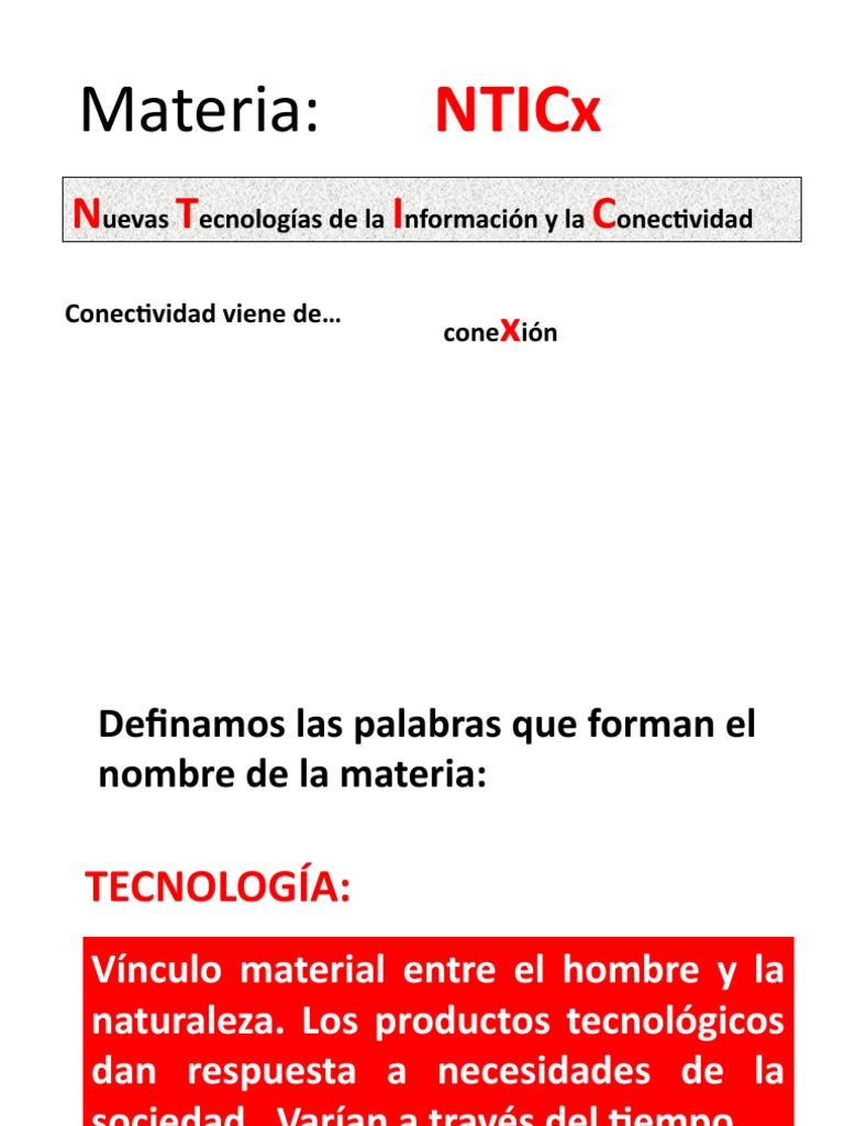 Definición de NTICx | PDF