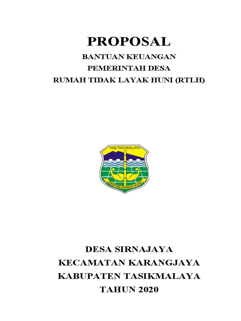 Contoh Proposal RTLH 2019 | PDF