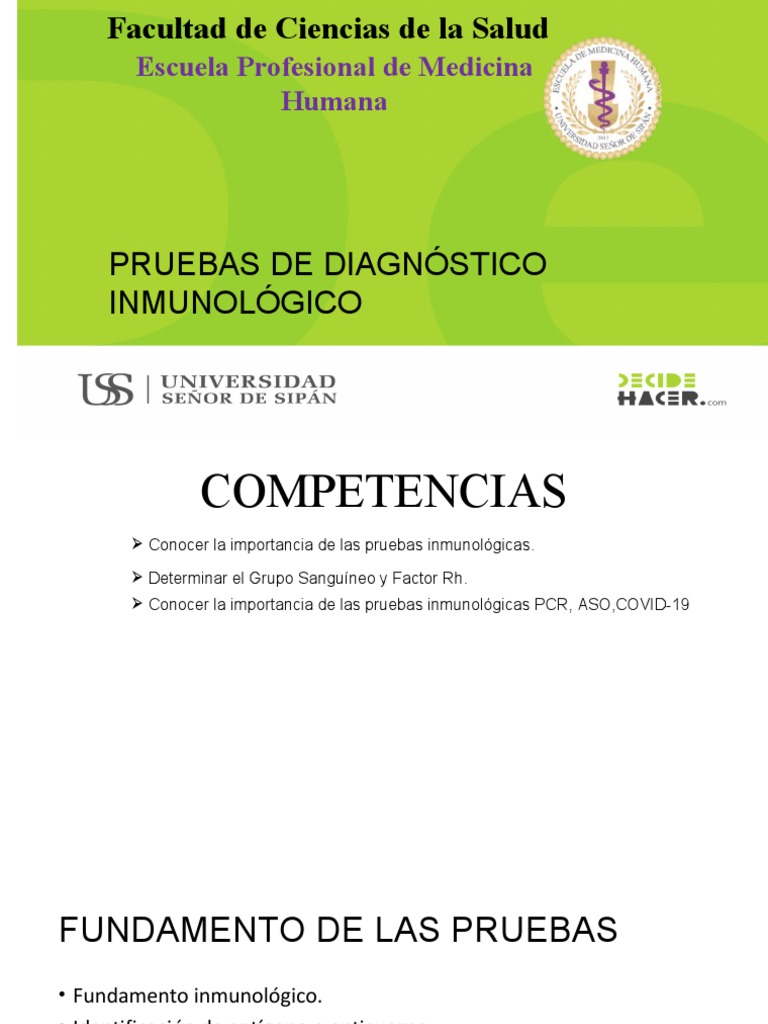 Pruebas Diagnósticas Inmunológicas | PDF | Ciencia y matemáticas