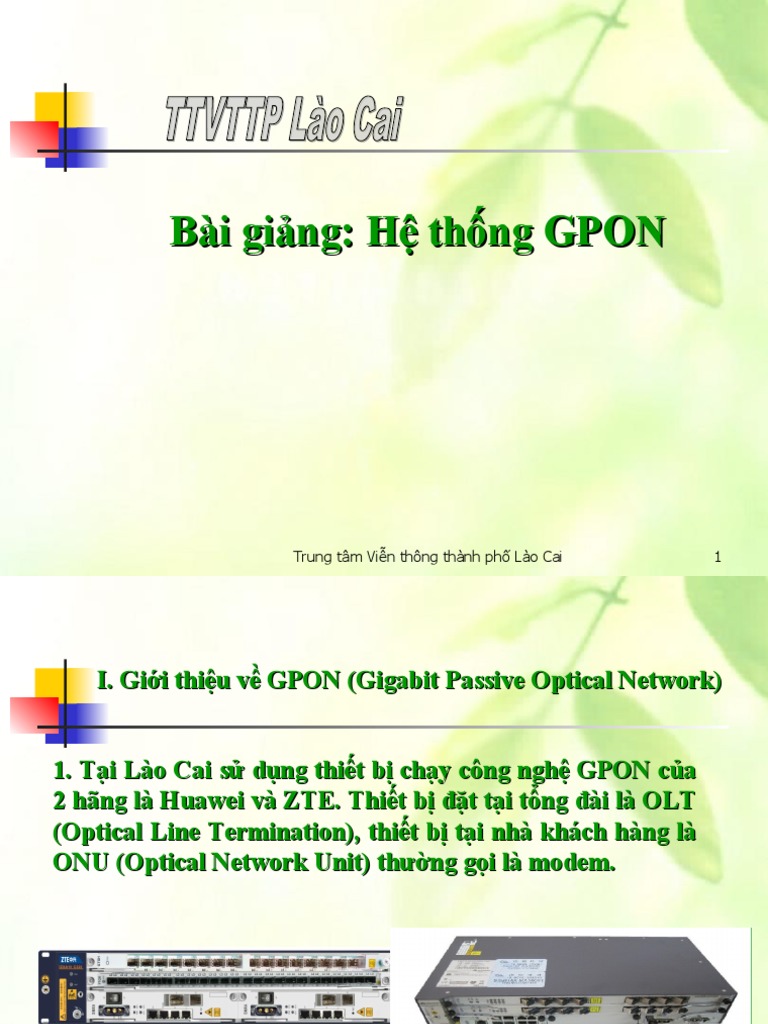 Gpon | PDF