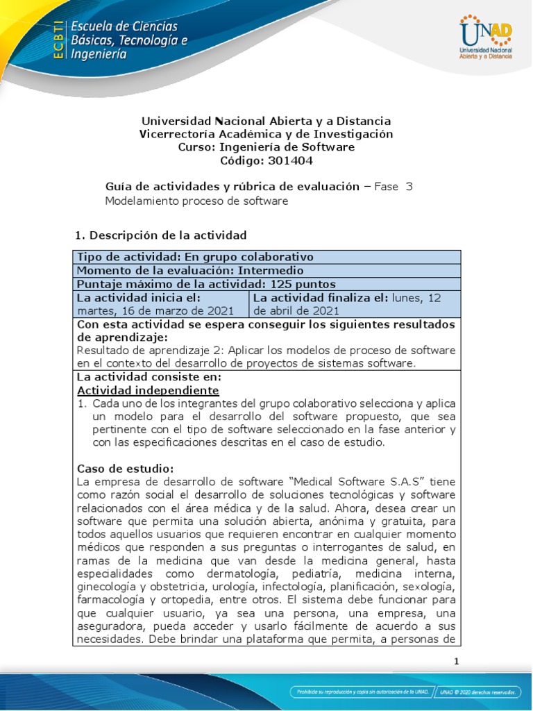 Guia de Actividades y Rúbrica de Evaluación - Unidad 2 - Fase 3 - Modelamiento Proceso de ...