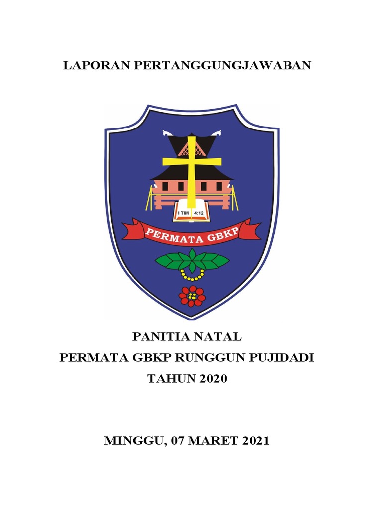 LPJ Panitia Natal PERMATA 2020 | PDF