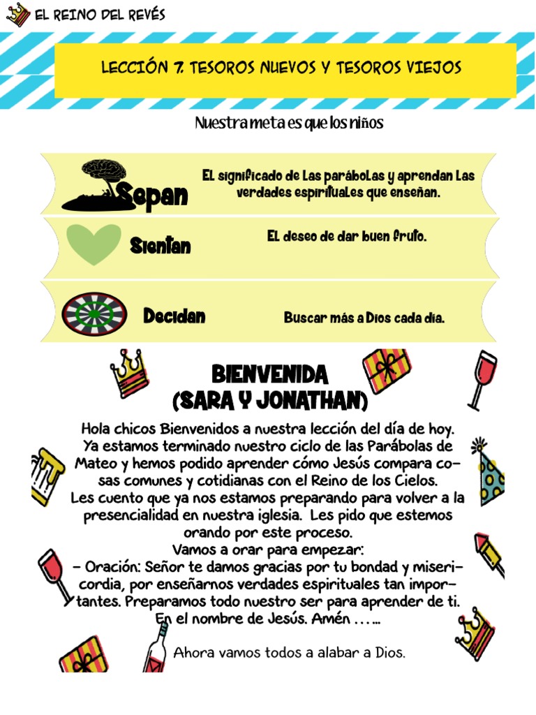 Tesoros del Reino para Niños | PDF | Parábolas de Jesús | Jesús