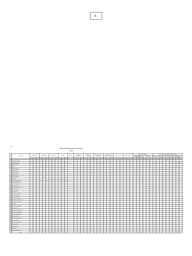 Daftar Tenaga Di Faskes | PDF