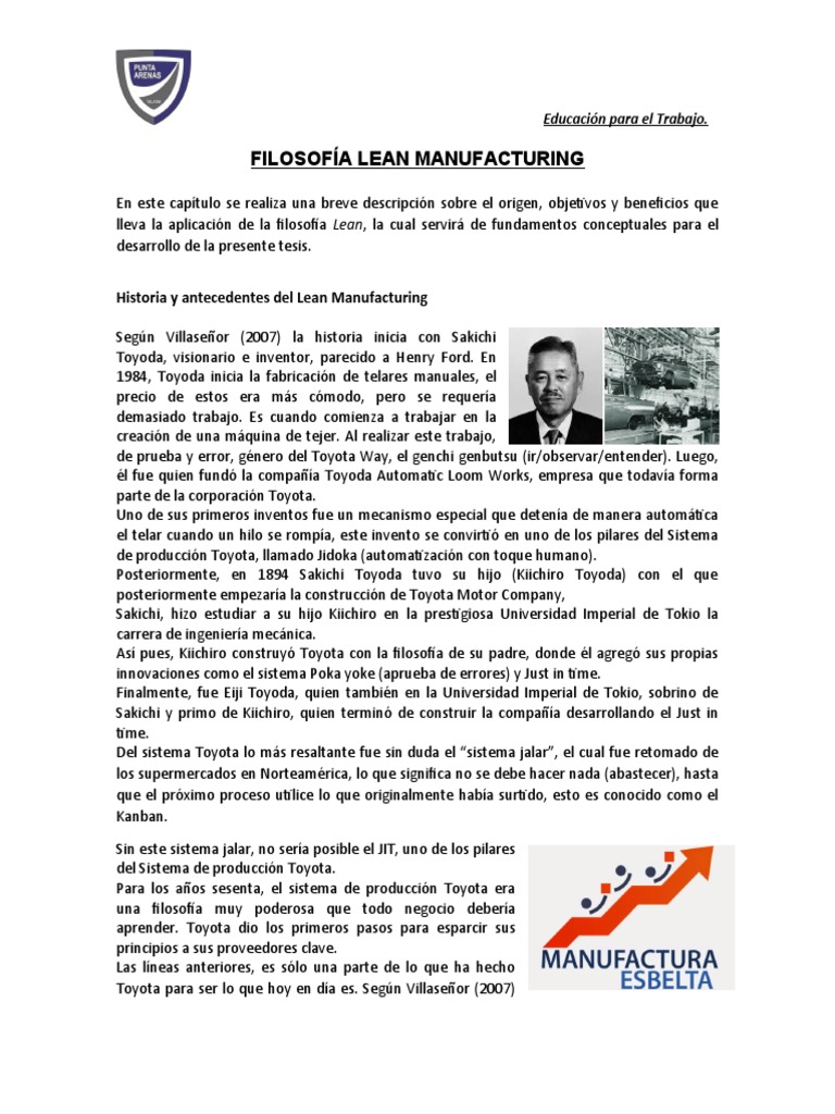 FILOSOFÍA | PDF | Lean Manufacturing | Toyota