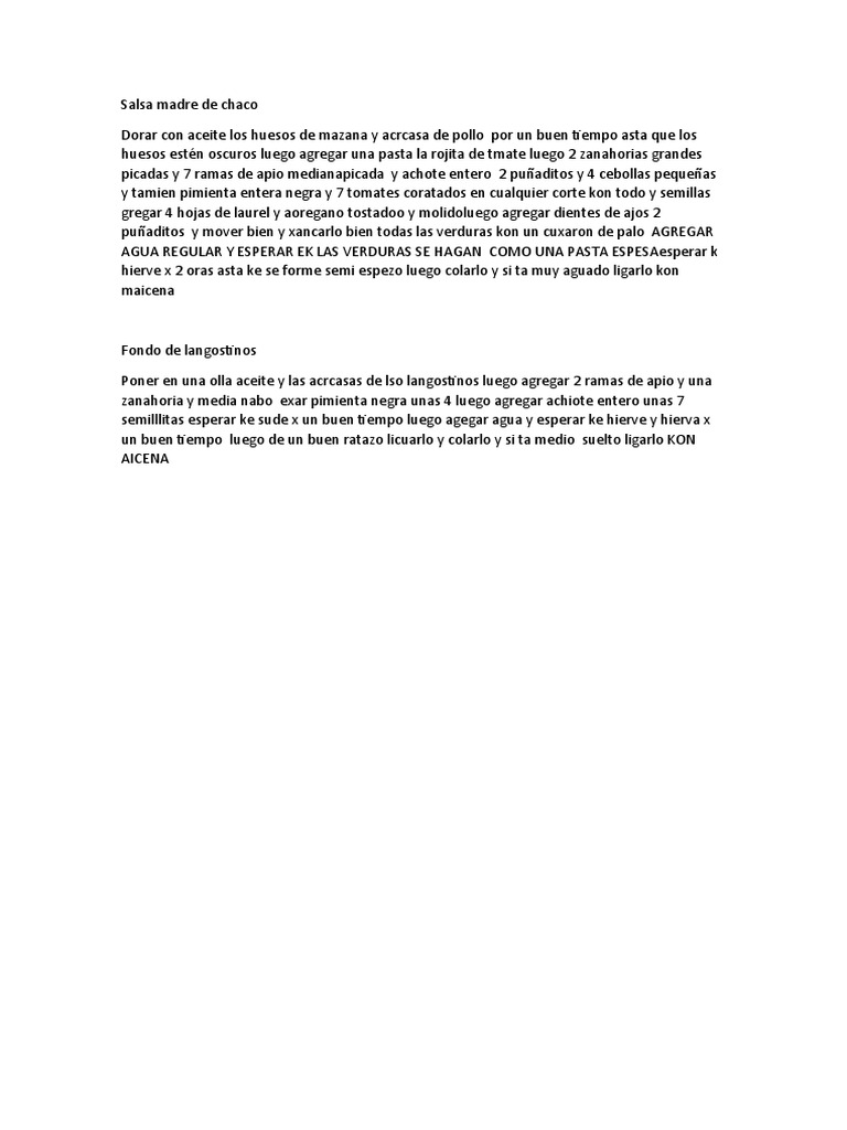 Salsa Madre de Chaco | PDF