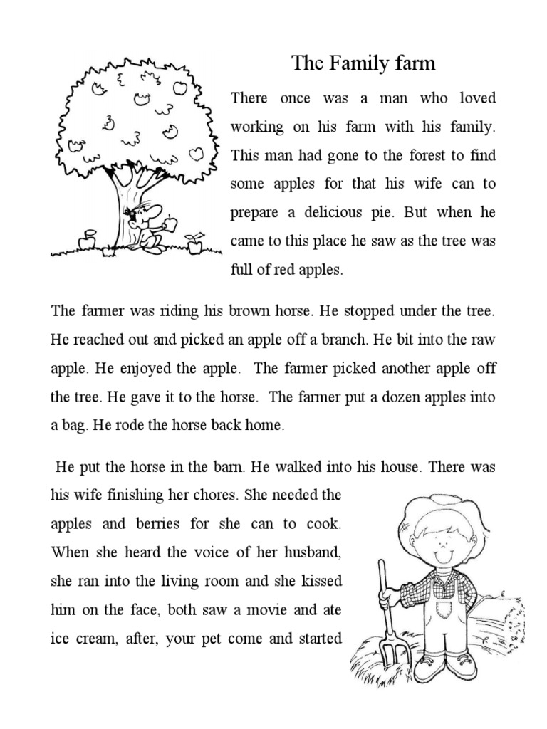 The Famer Family Reading Comprehension Exercises - 19451 | PDF | Foods