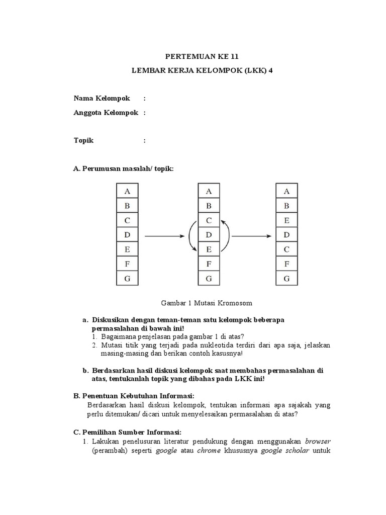 LKK 4 Pertemuan Ke 11 | PDF