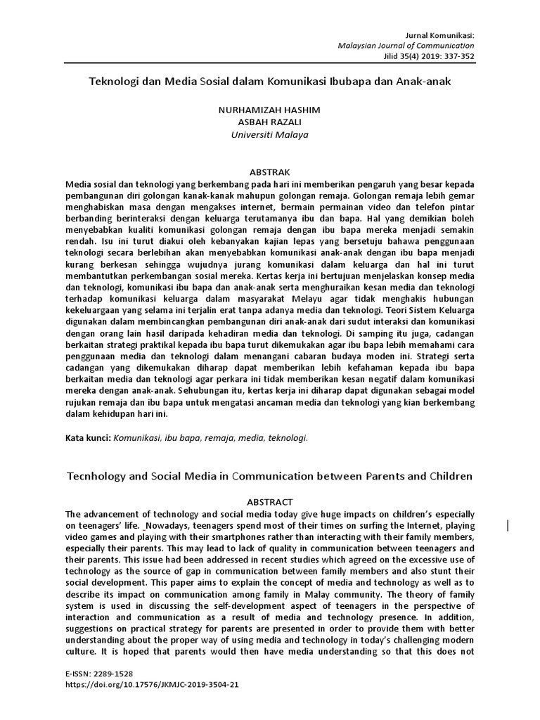 Ketagihan Gajet Dalam Kalangan Ibu Di Malaysia | PDF | Kesehatan Holistik | Komputer