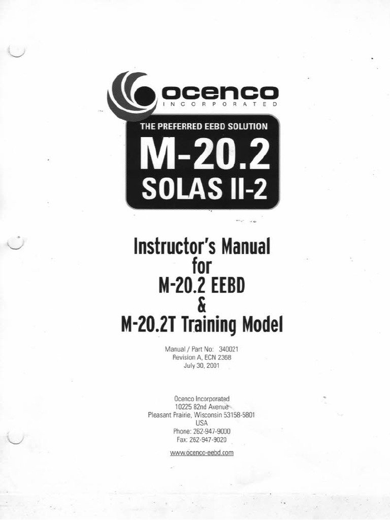 Ocenco Eebd Manual | PDF