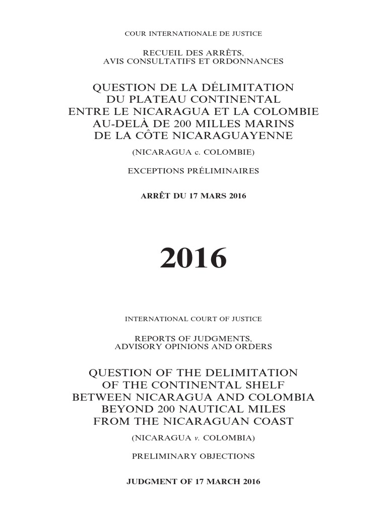Sentencia 17 Marzo 2016-Ingles | PDF | Treaty | Territorial Waters
