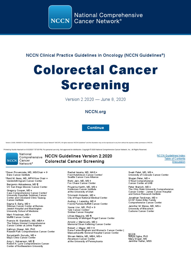 Colorectal Screening | PDF | Colorectal Cancer | Colonoscopy