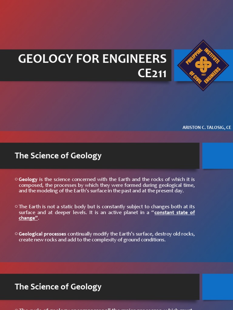 Geological Insights for Engineers | PDF | Geology | Geotechnical ...