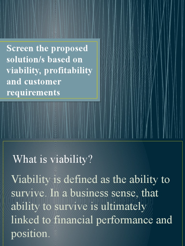 Screen The Proposed Solution Pdf