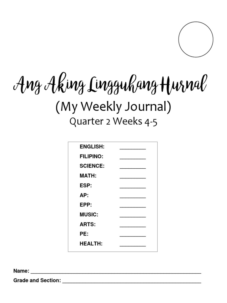 Weekly Journal | PDF