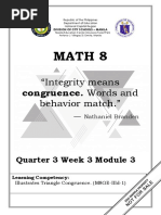 Math 8-Q4-Module-1 | PDF | Triangle | Mathematics