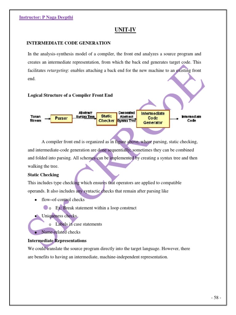 IR generation in compilers | PDF | Compiler | Parsing