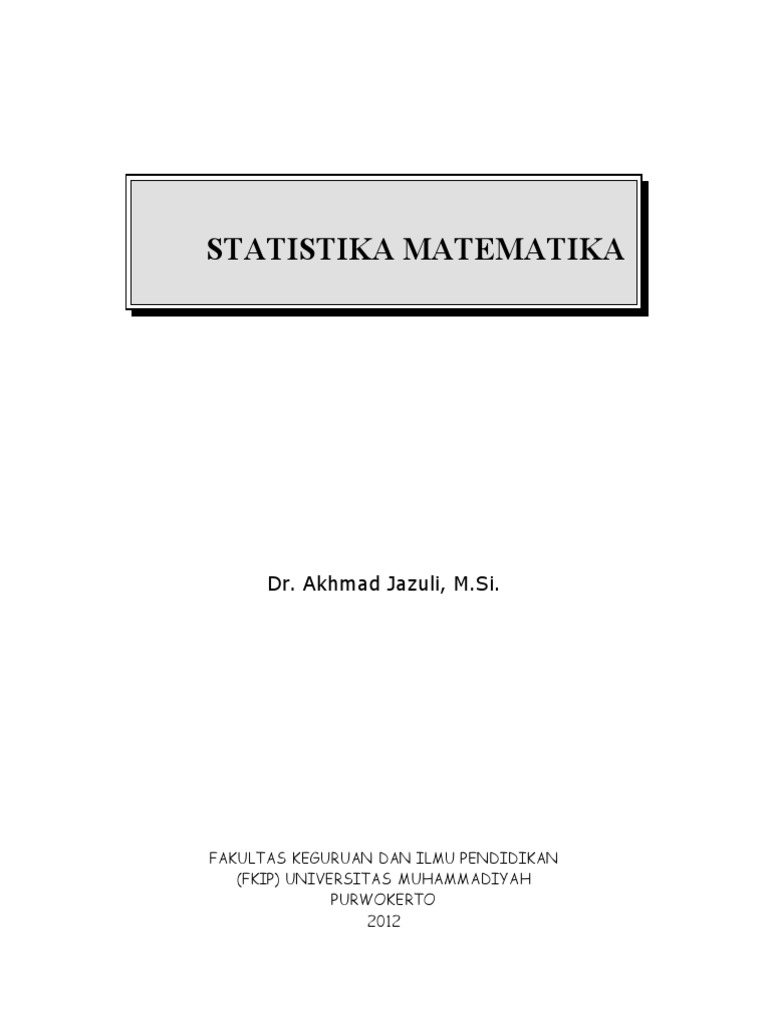 Statistika Matematika Pdf