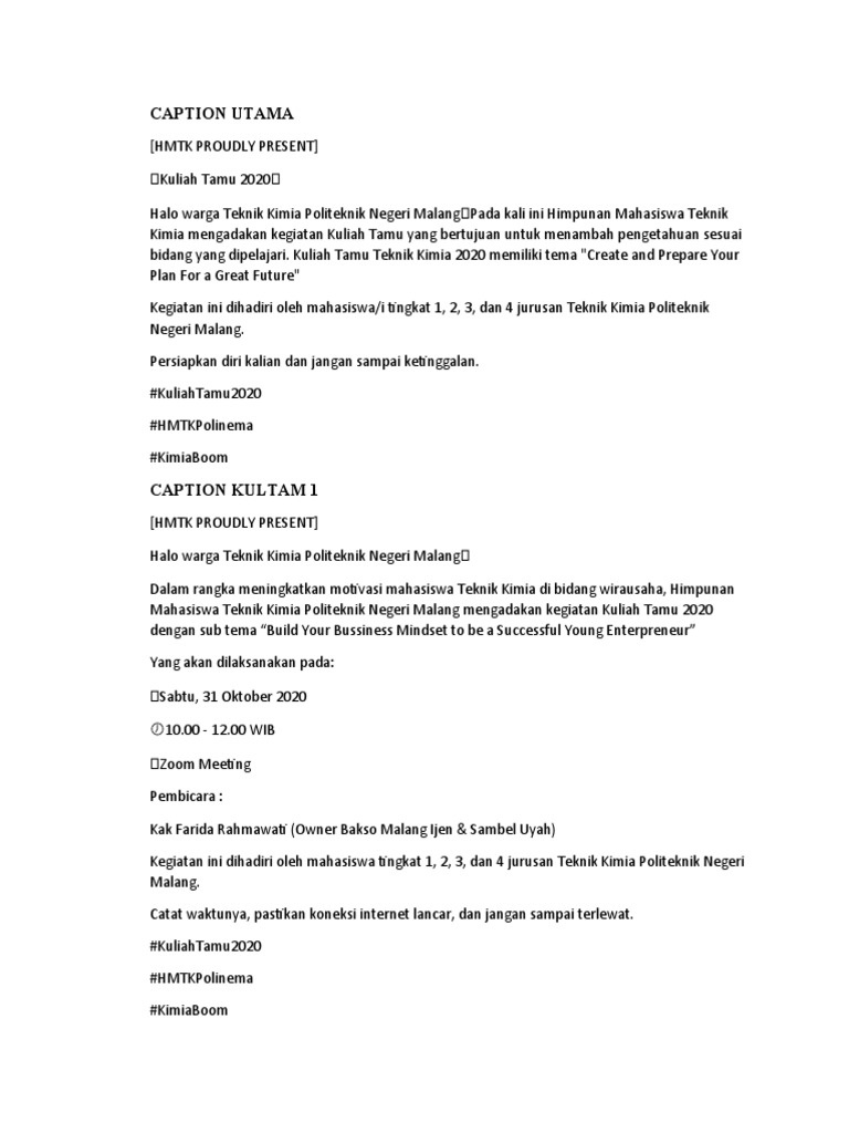 Caption Pamflet | PDF