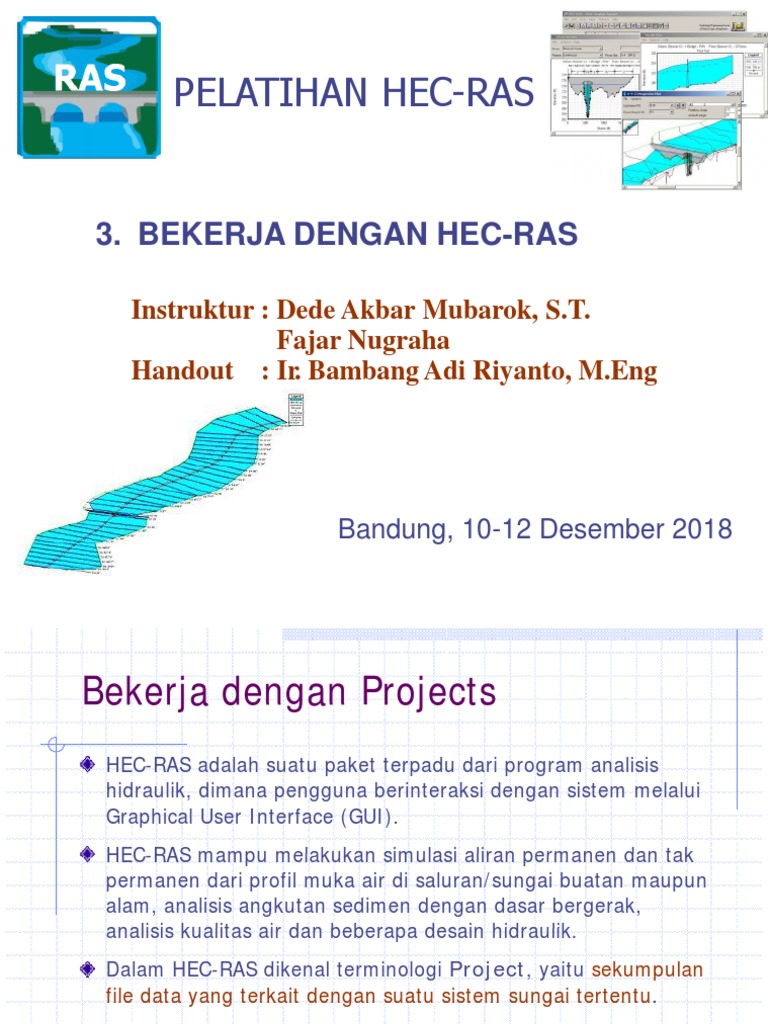 Pelatihan Pemodelan HEC-RAS | PDF