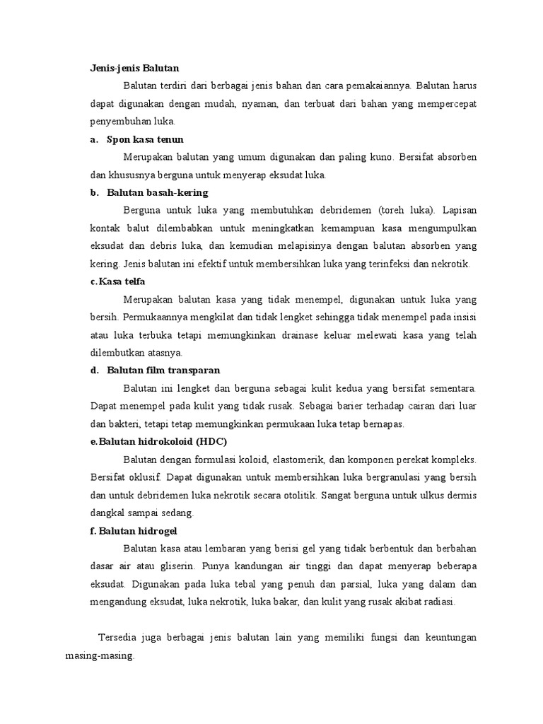 Jenis Balutan | PDF | Griya & Taman