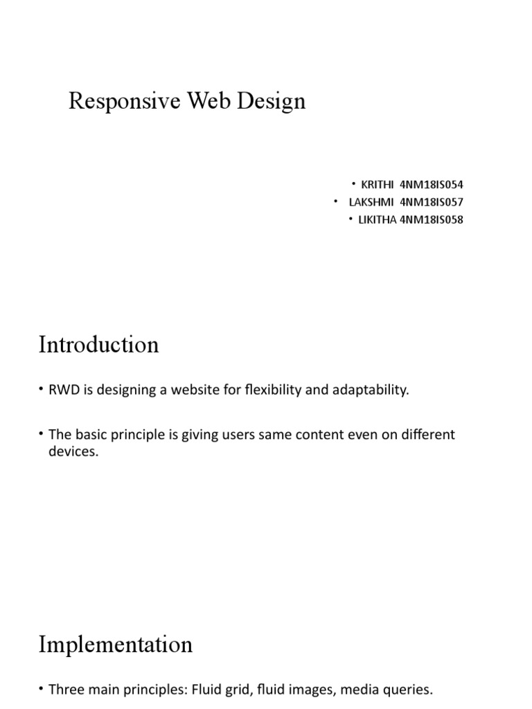 Understanding Responsive Web Design | PDF