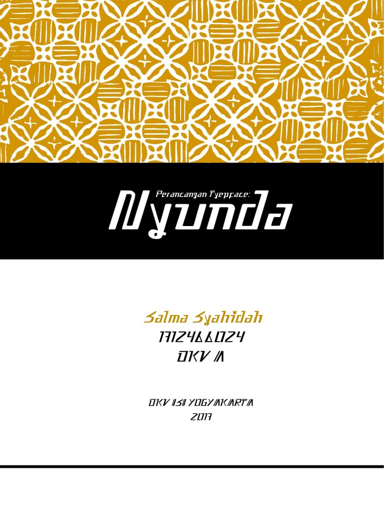 "Desain Typeface Nyunda: Inspirasi Aksara Sunda" | PDF | Seni & Disiplin Bahasa
