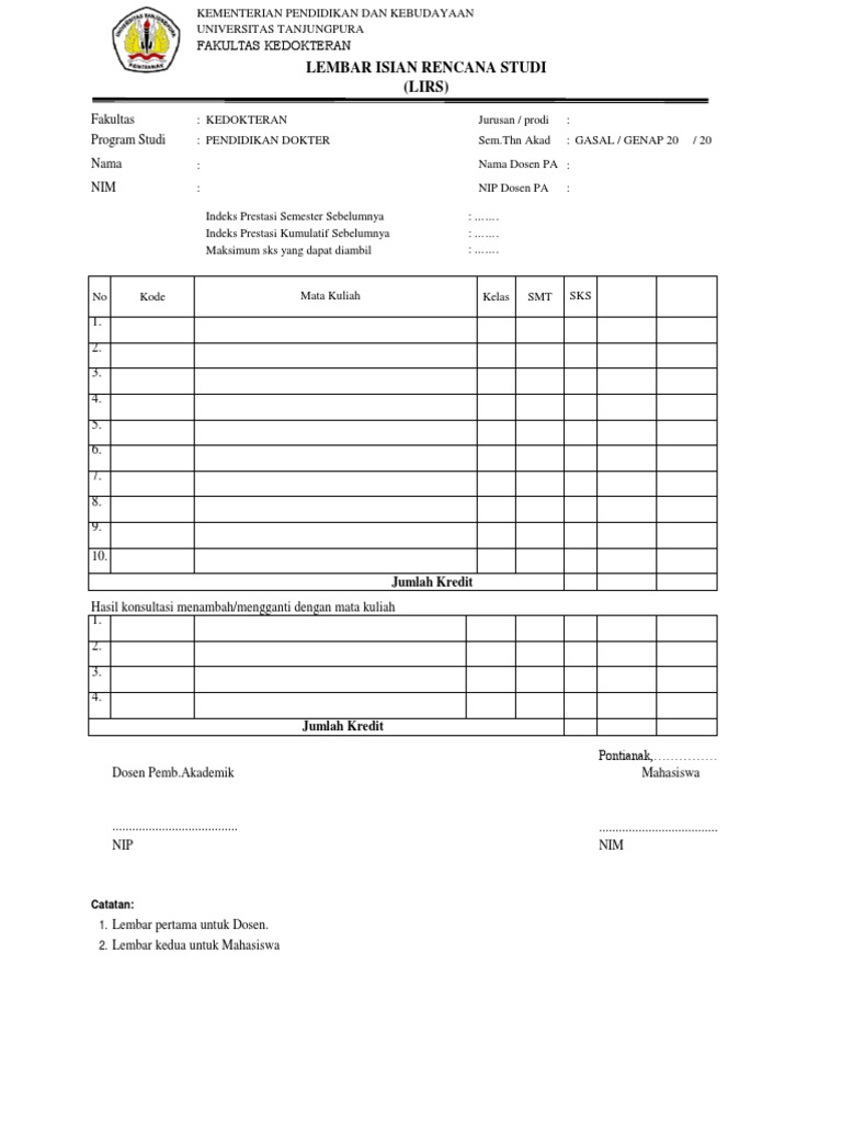 Form Lirs Manual | PDF