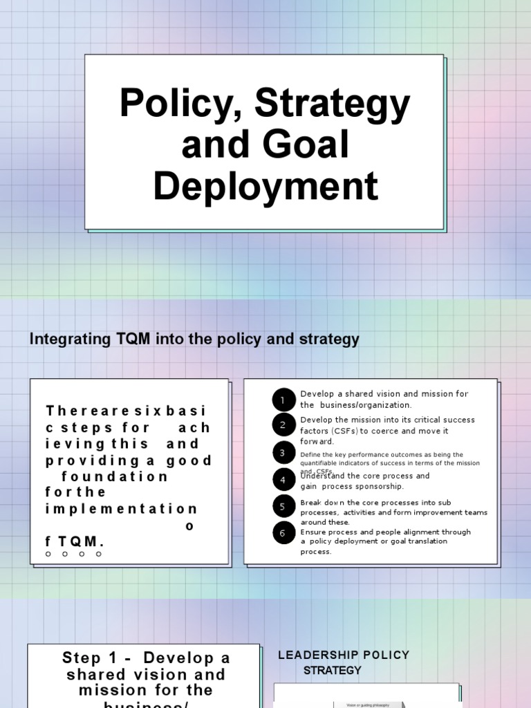 Policy Strategy and Goal Deployment | Download Free PDF | Goal ...