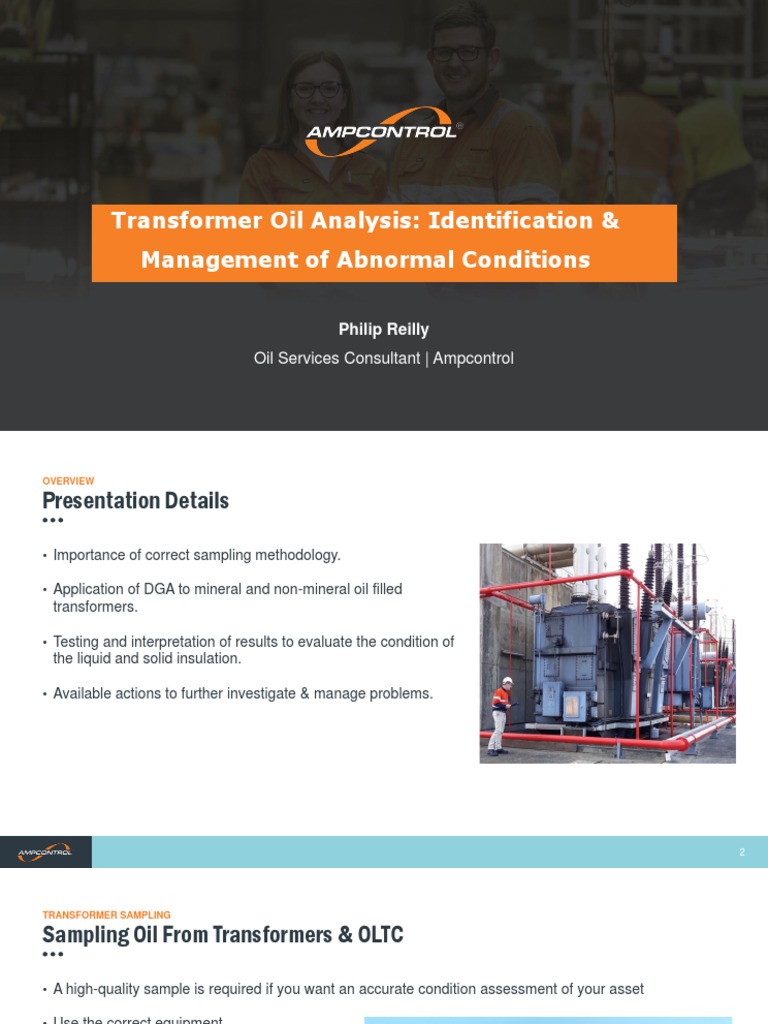 Transformer Oil Analysis Identification & Management of Abnormal ...