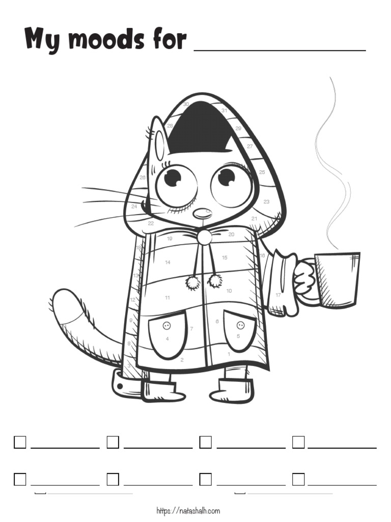 Cozy Cat Mood Tracker | PDF