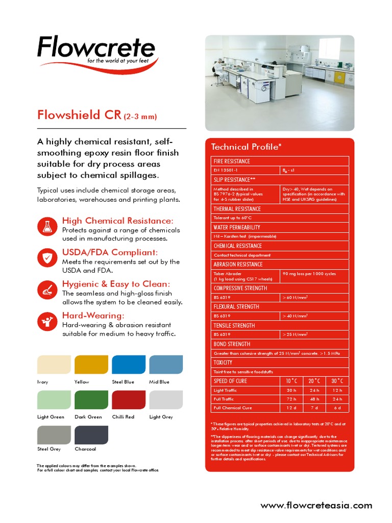 Flowcrete Asia Flowshield CR May2020 Tds | PDF | Civil Engineering ...