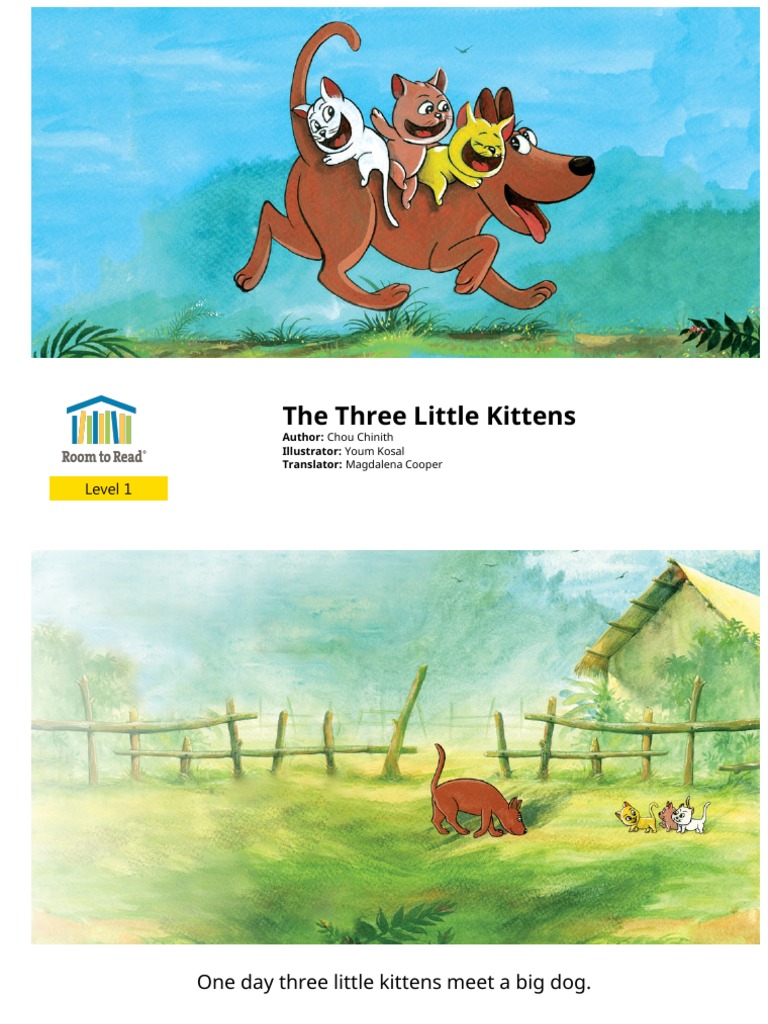 The Three Little Kittens: Author: Chou Chinith Illustrator: Youm Kosal ...