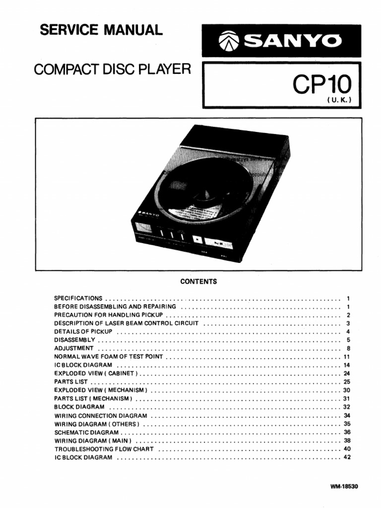 Serv Sanyo cp10 | PDF