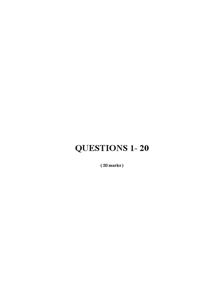 Questions 1-20: (20 Marks) | PDF | Steve Jobs | Apple Inc.