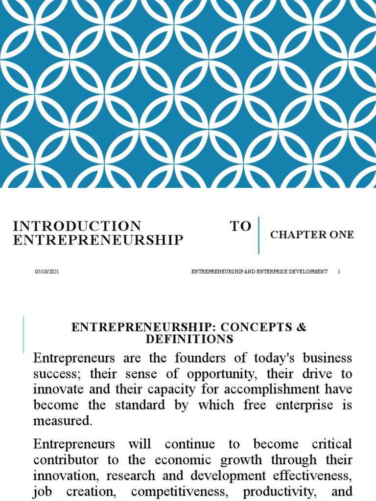 Entrepreneurship and Enterprise Development | PDF | Social ...