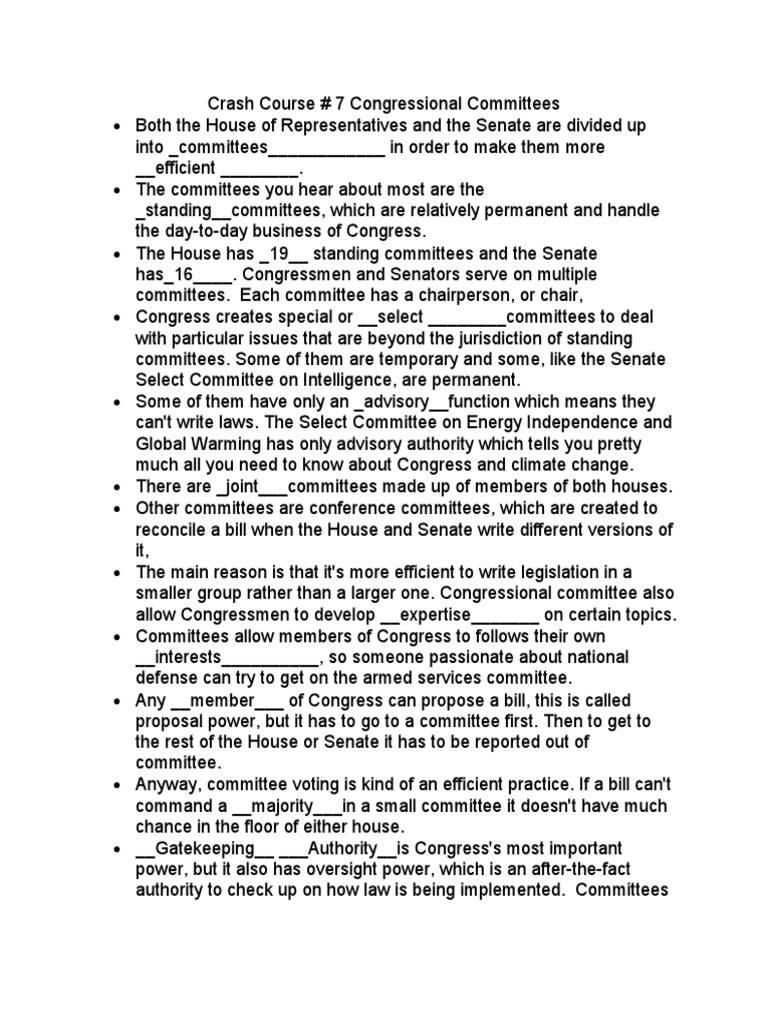 Crash - Course - 7 (1) Evelyn | PDF | United States Congress | American ...