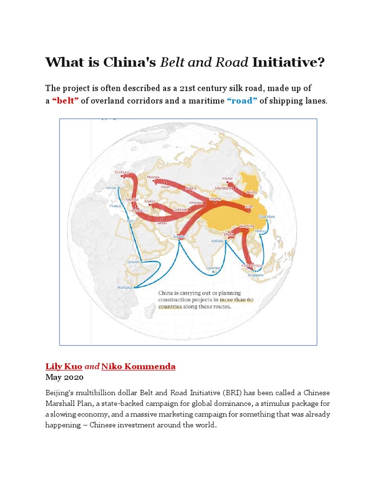 What Is China's Belt and Road Initiative | PDF | Global Politics | Policy