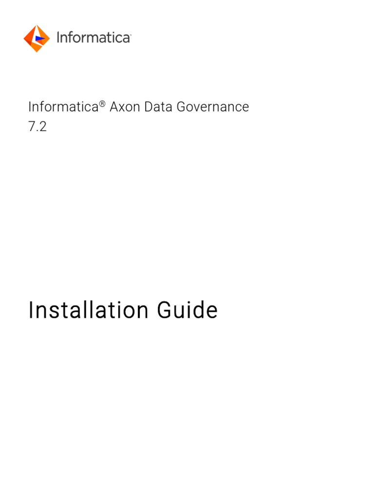 Installation Guide: Informatica Axon Data Governance 7.2 | PDF | Linux ...