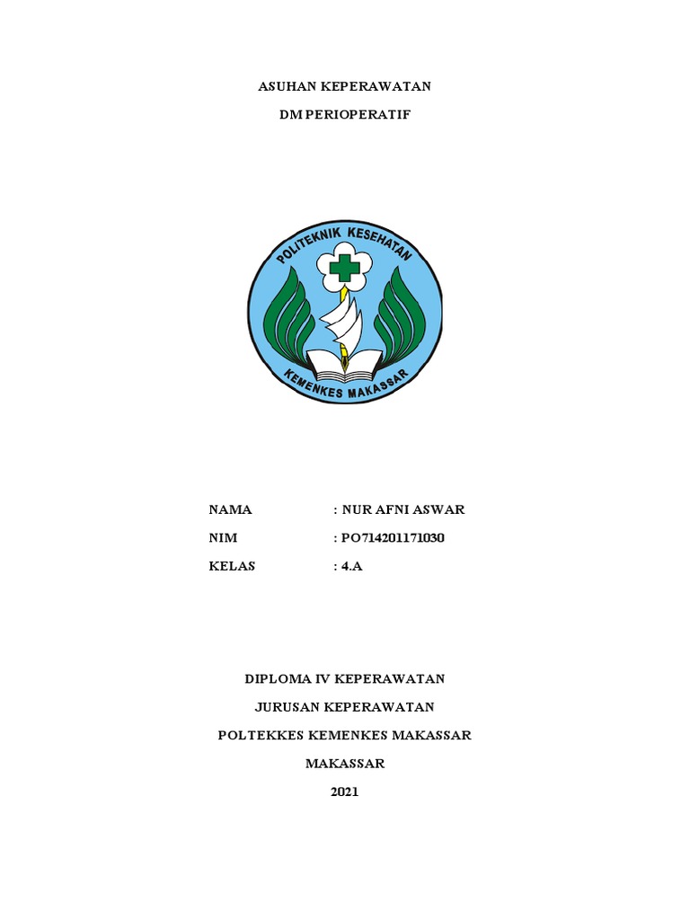 Asuhan Keperawatan DM Perioperatif | PDF | Sains & Matematika