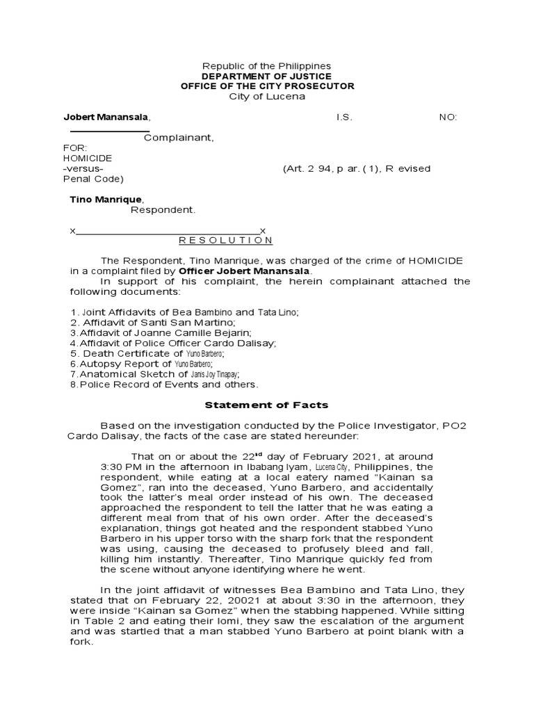 Clio Prosecutor Resolution Exam | PDF | Public Law | Crime & Violence