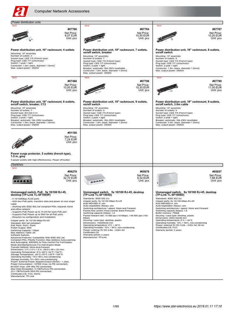Computer Network Accessories | PDF | Ac Power Plugs And Sockets ...