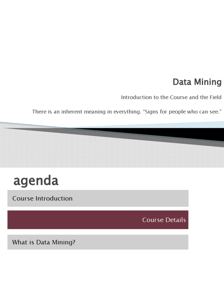1 - 1 Intro To Data Mining - ch1 | PDF | Data Mining | Cluster Analysis