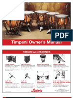 Timpani Sizes and Pitch Ranges | PDF | Drum | Pitch (Music)